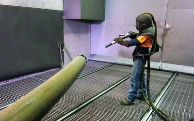 steel blasting